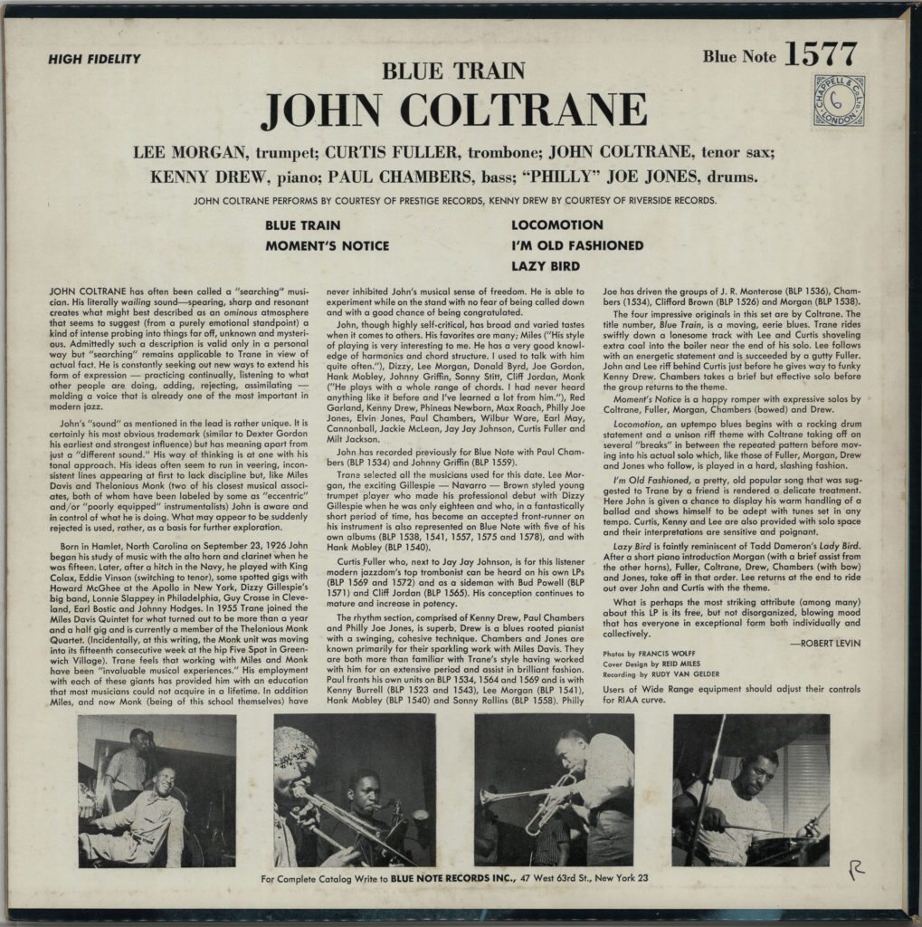Blue Train by John Coltrane – Rare ’59-’60 Deep Groove Mono LP In Now ...